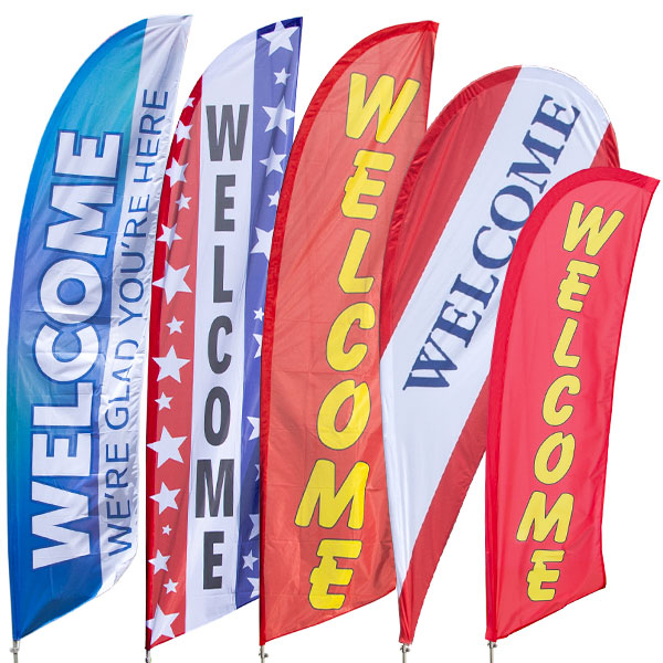 Welcome Feather Flag | Low Prices + Free Shipping | VPN