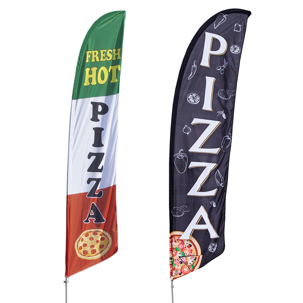 Pizza Flag Banners | Free Shipping | Vispronet