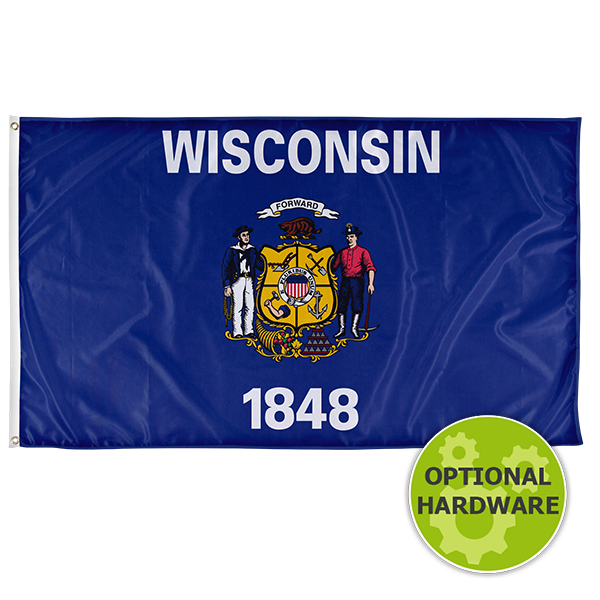Wisconsin State Flags for Sale | Vispronet