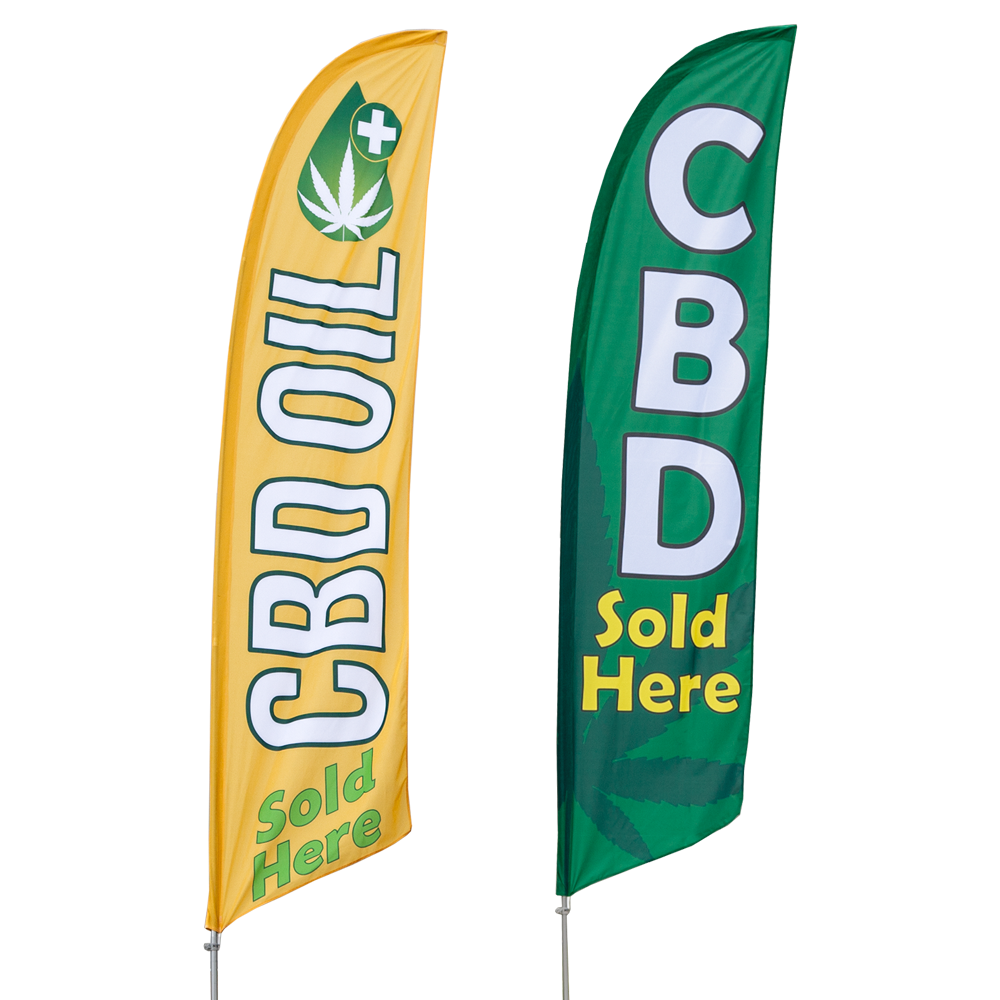 CBD Feather Flag | Vispronet