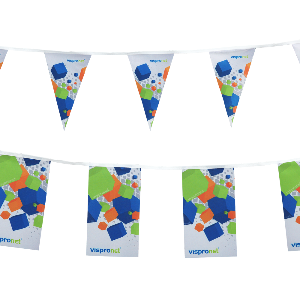Custom Pennant String Flags | Vispronet