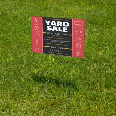 H Stakes for Yard Signs | H Frame Wire Stakes | Vispronet