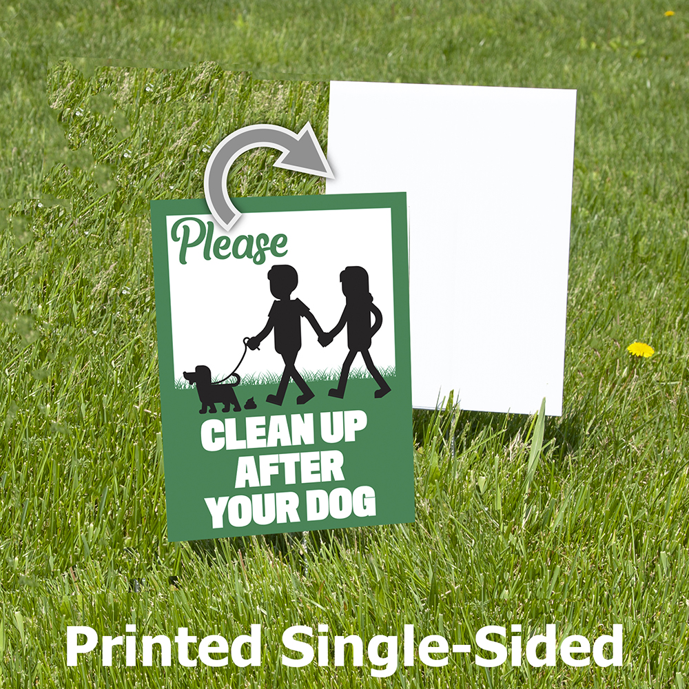Clean Up After Your Dog Yard Sign | Free Shipping | VPN