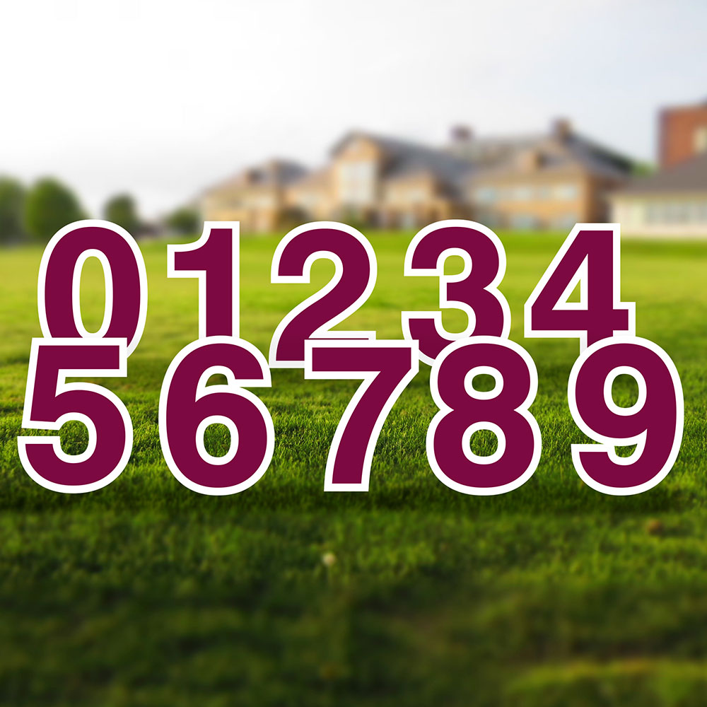 Yard Number Sign Set | Free Shipping | Vispronet