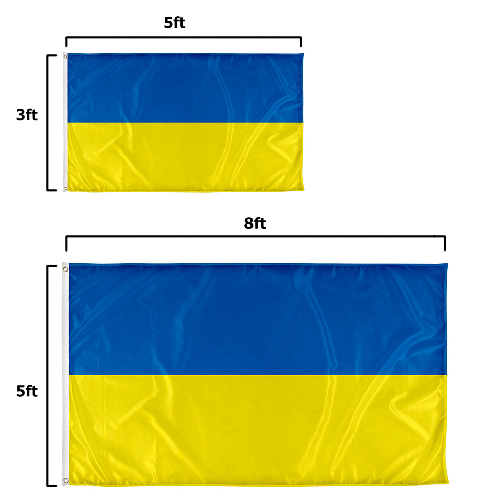 Ukrainian Flag Waving