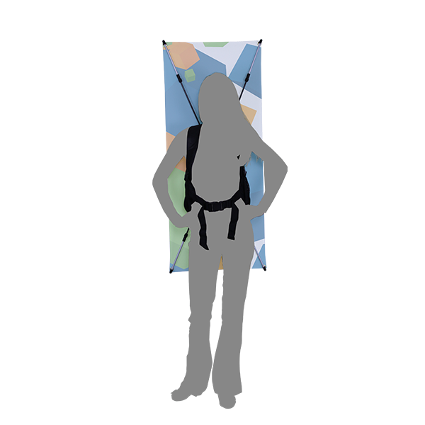 Promotional Backpack Banner for Walking Advertising & Marketing