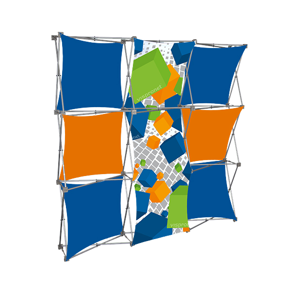 Portable Backdrop - Stretch Panel Pop Up Booth 7.4ft x 7.4ft 3321