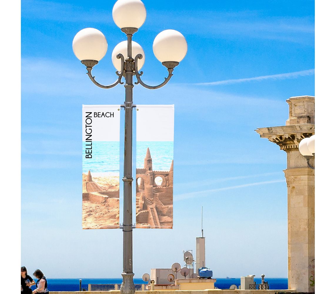 Custom Light Pole Banners | Street Pole Banners | Vispronet