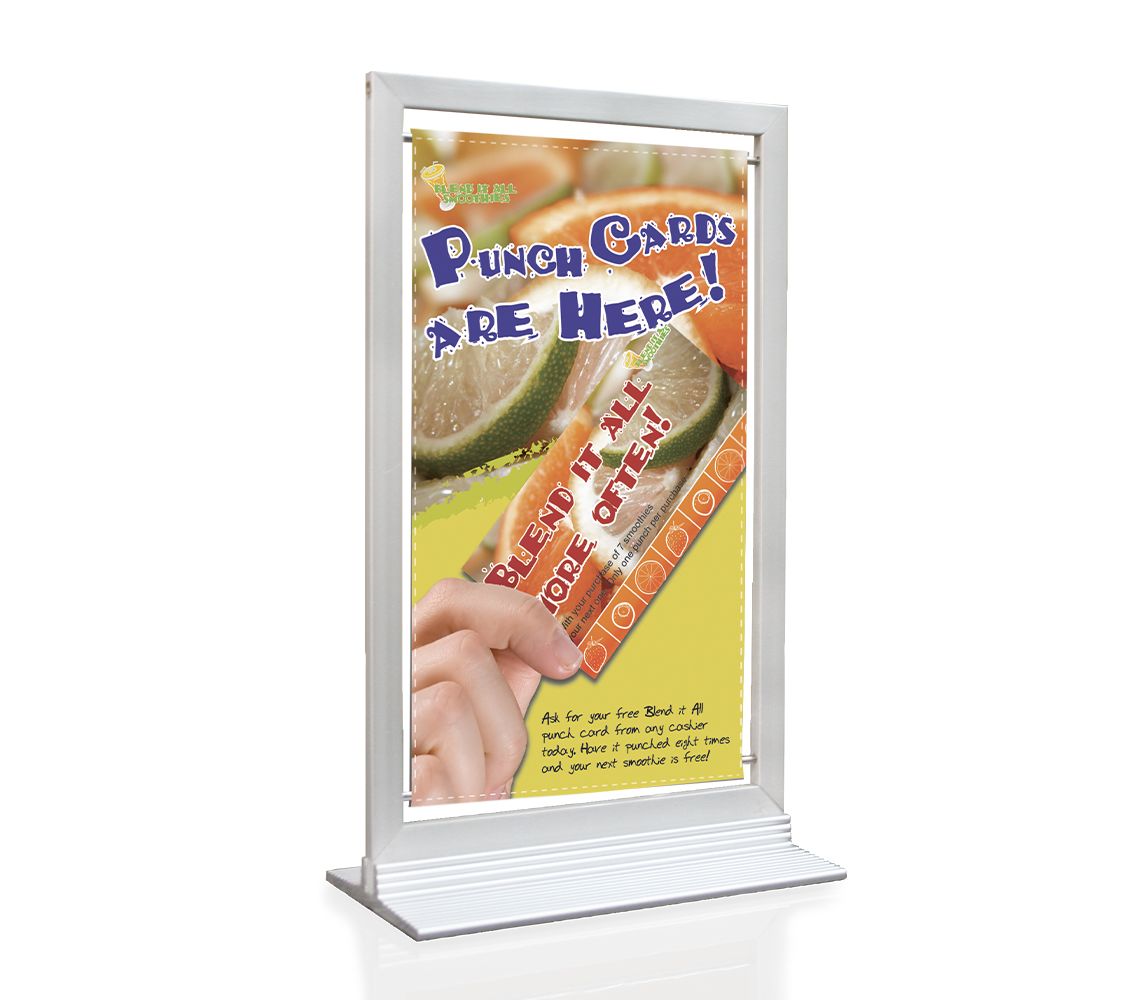 Mini Advertising Banner Frame Table Display for Conferences & Trade Shows