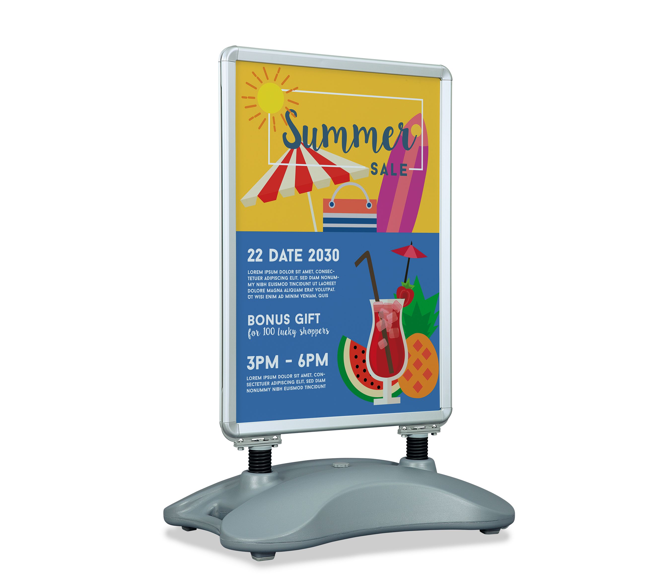 Water Base Signs | Fillable Weighted Sidewalk Signs | VPN
