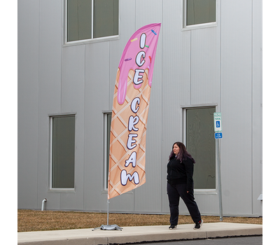 Ice Cream Flags | Verticle Message Banners | Vispronet