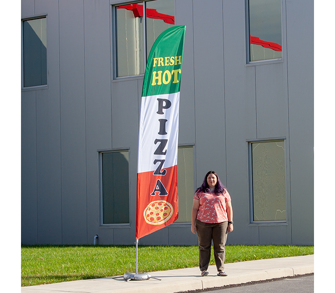 Pizza Flag Banners | Free Shipping | Vispronet