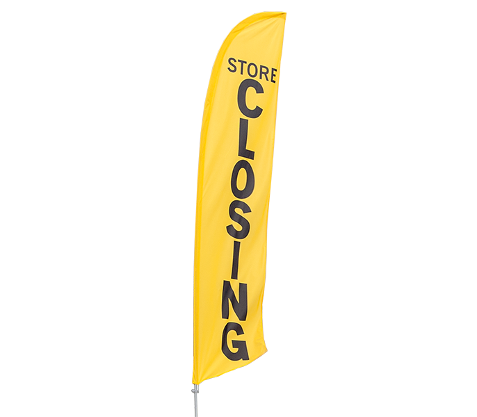 Store Closing Feather Flag | Vispronet