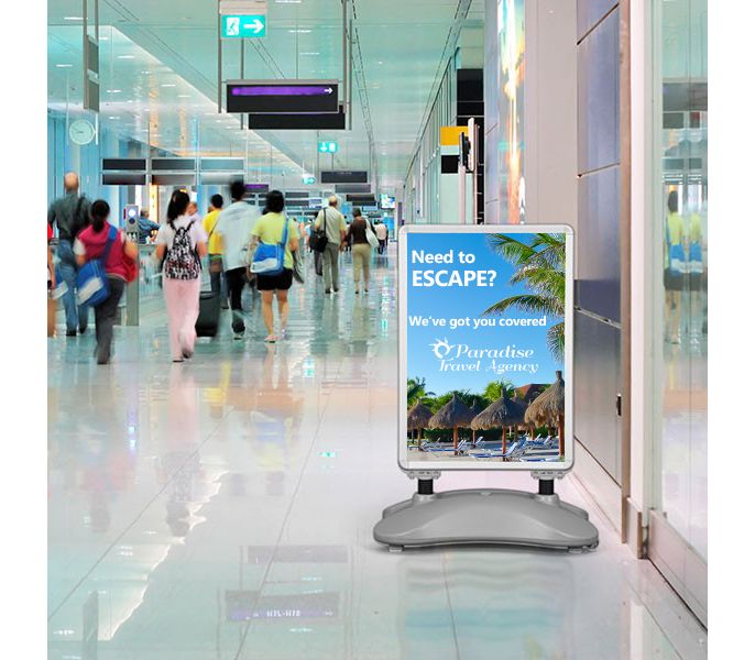 Water Base Signs | Fillable Weighted Sidewalk Signs | VPN