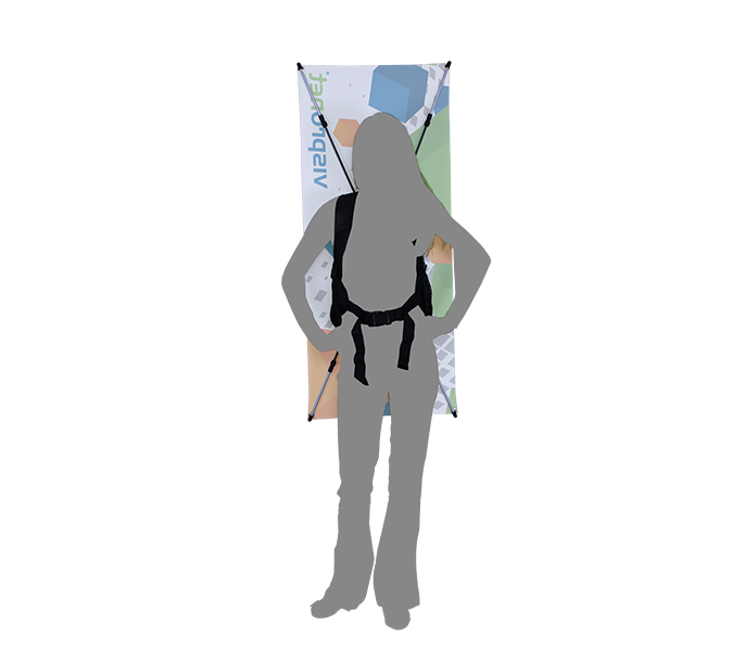 Promotional Backpack Banner for Walking Advertising & Marketing