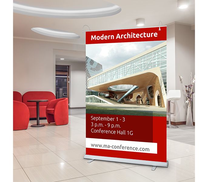 Retractable Backdrop for Trade Shows | Vispronet