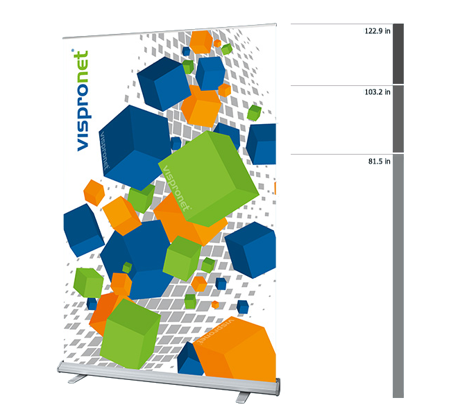 Retractable Backdrop for Trade Shows | Vispronet