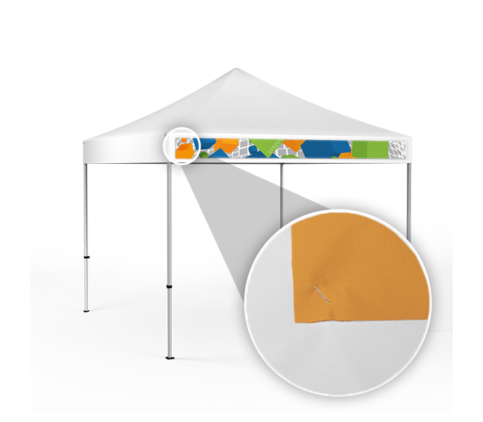 Tent Valance Banners - Removable Canopy Valance Banner